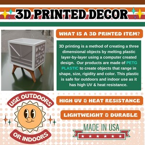 Console MCM Planter Cactus Succulent Mid Century Modern Décor | Indoor ...