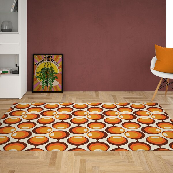 Retro Rug - Etsy