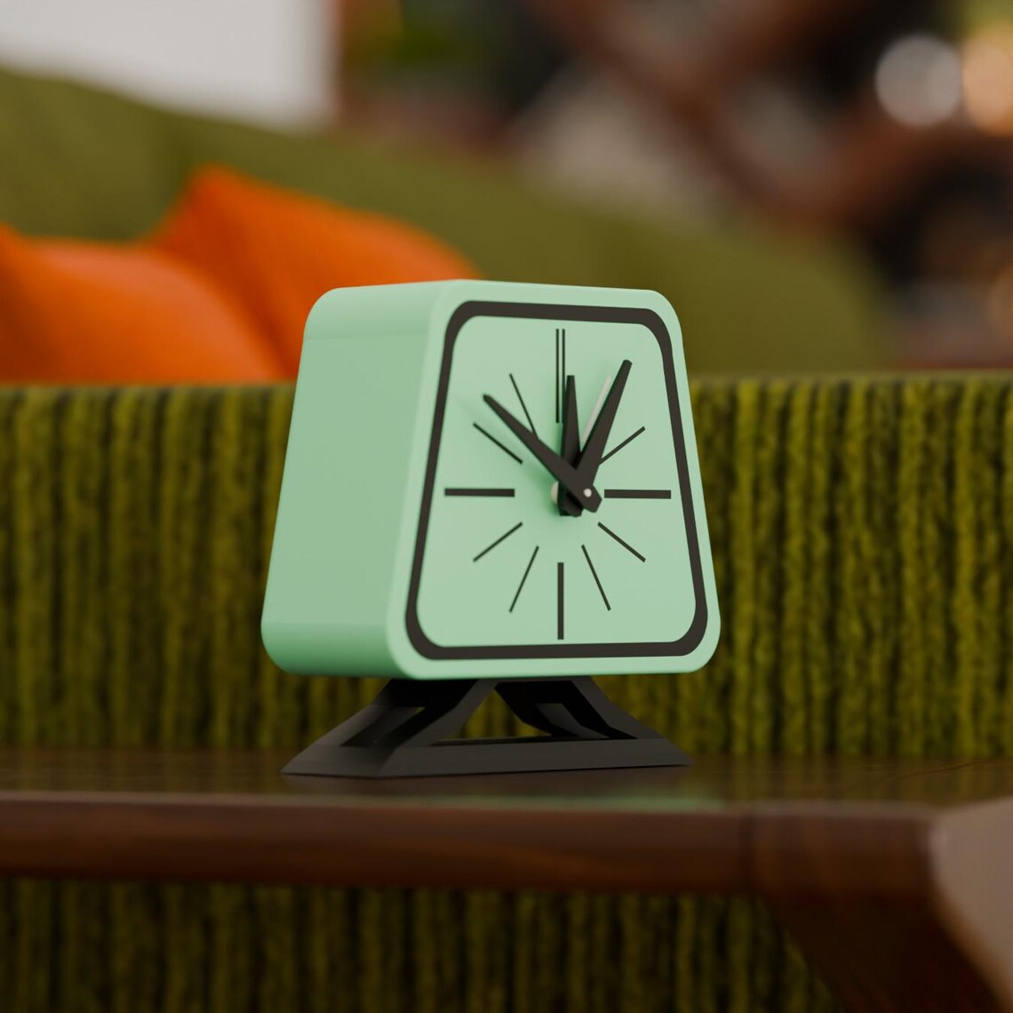 Orbitron Desk Clock Retro Futuristic Space Age Desk Clock, Mid Century ...
