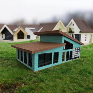 Miniature Mid Century Modern House Model the Devonshire 1:87 Scale ...
