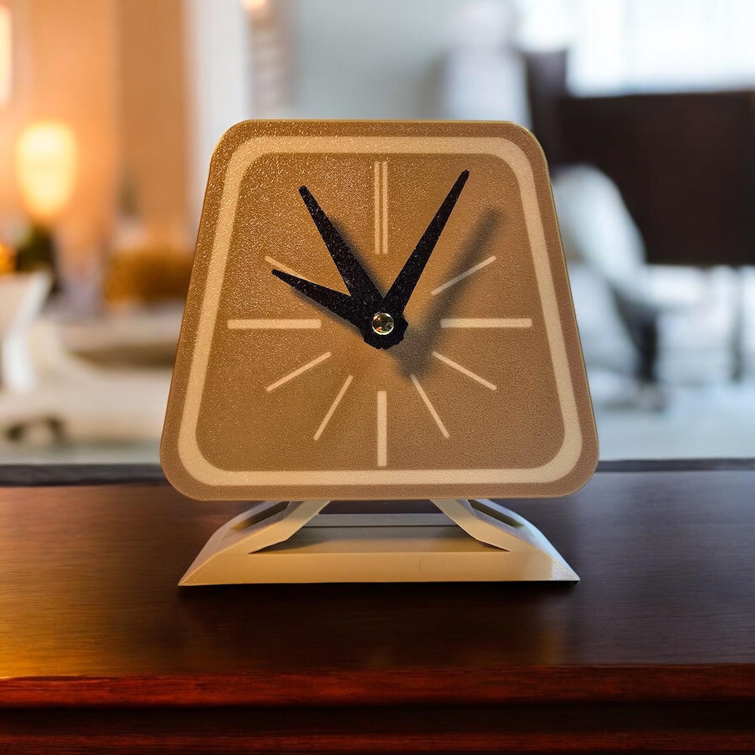 Orbitron Desk Clock Retro Futuristic Space Age Desk Clock, Mid Century ...