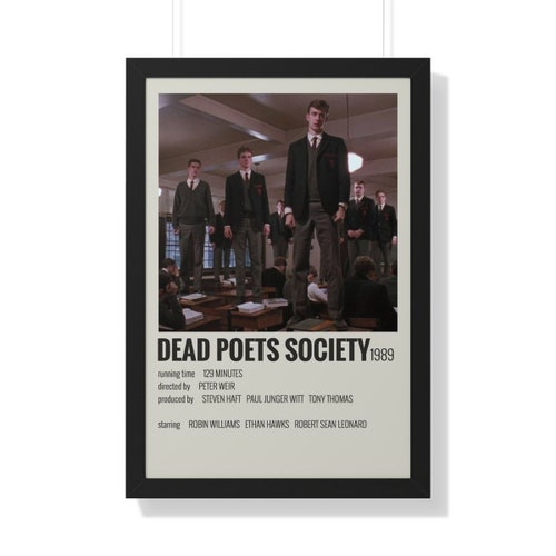 Dead Poets Society verse Screenplay Movie Poster - Etsy