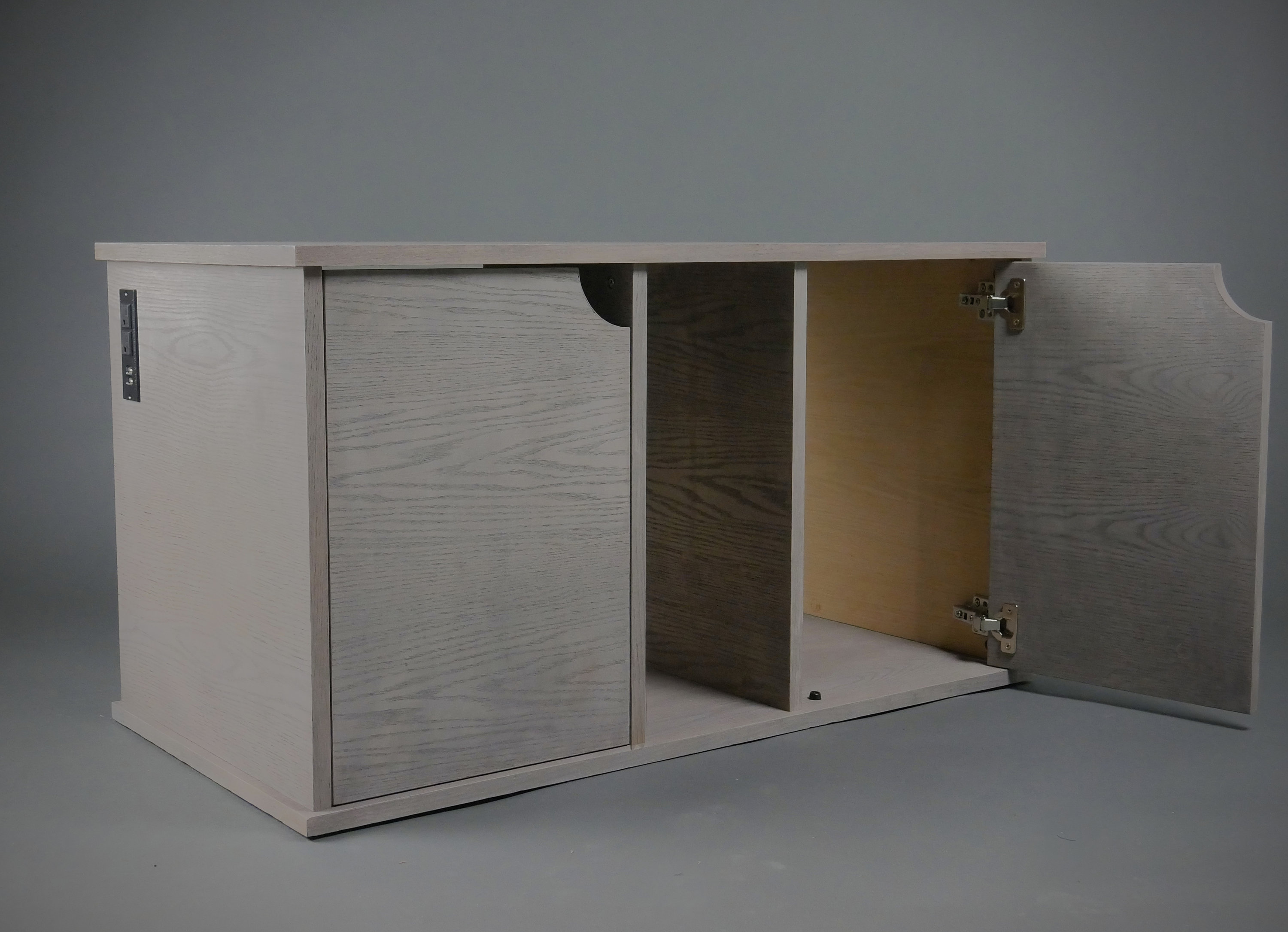Double Litter Box Cabinet Bench With Two Separate Cubbies - Etsy