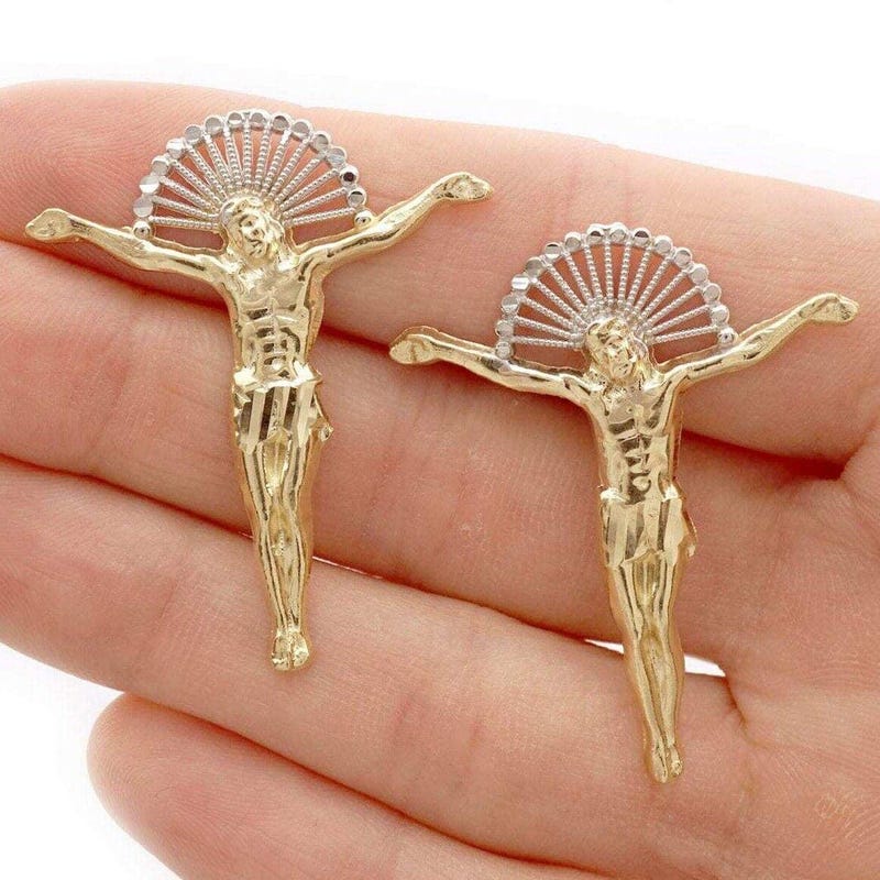 Crucifix Earrings - Etsy