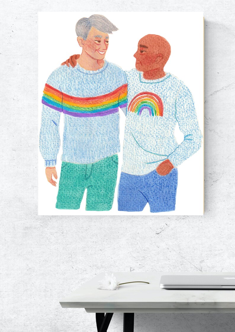 Gay LGBTQ Digital Download Printable Poster Print Art - Etsy