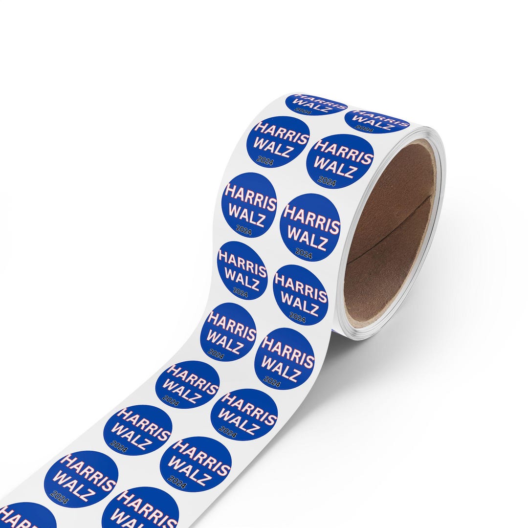 Sticker Rolls Kamala Harris Tim Walz Trending Now Popular Right Now ...