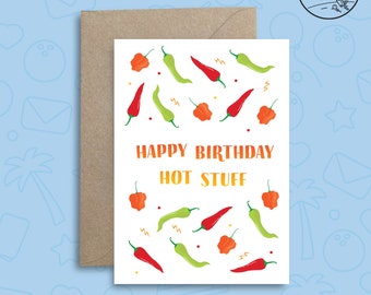 Chilli Birthday Card - Etsy