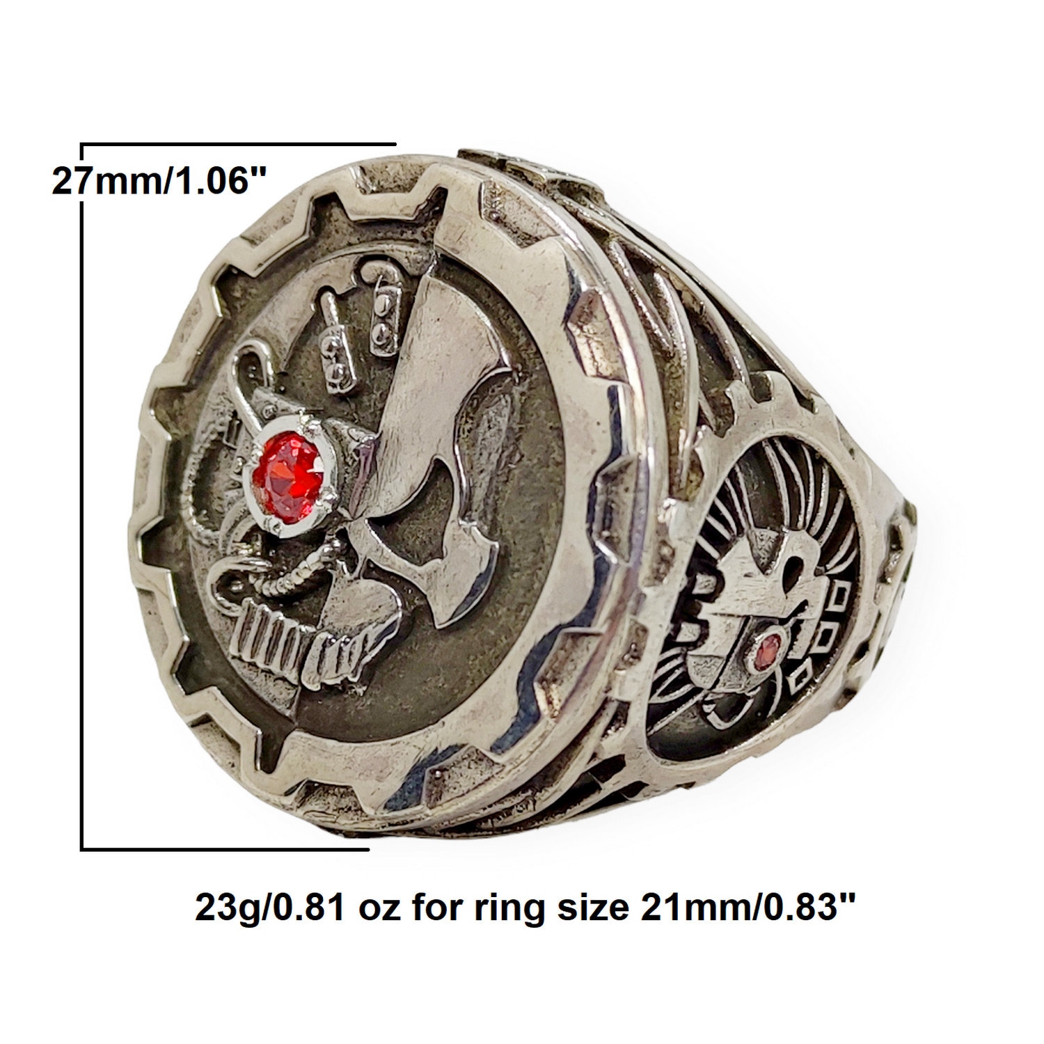 Men's Ring Adeptus Mechanicus, WH40K, 701140YM, Completely 925 Sterling ...