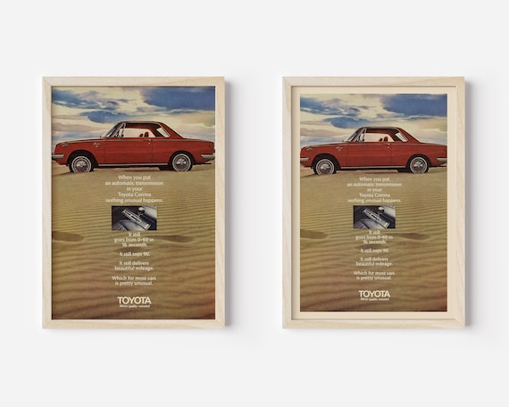 Toyota Car Advertising Posters