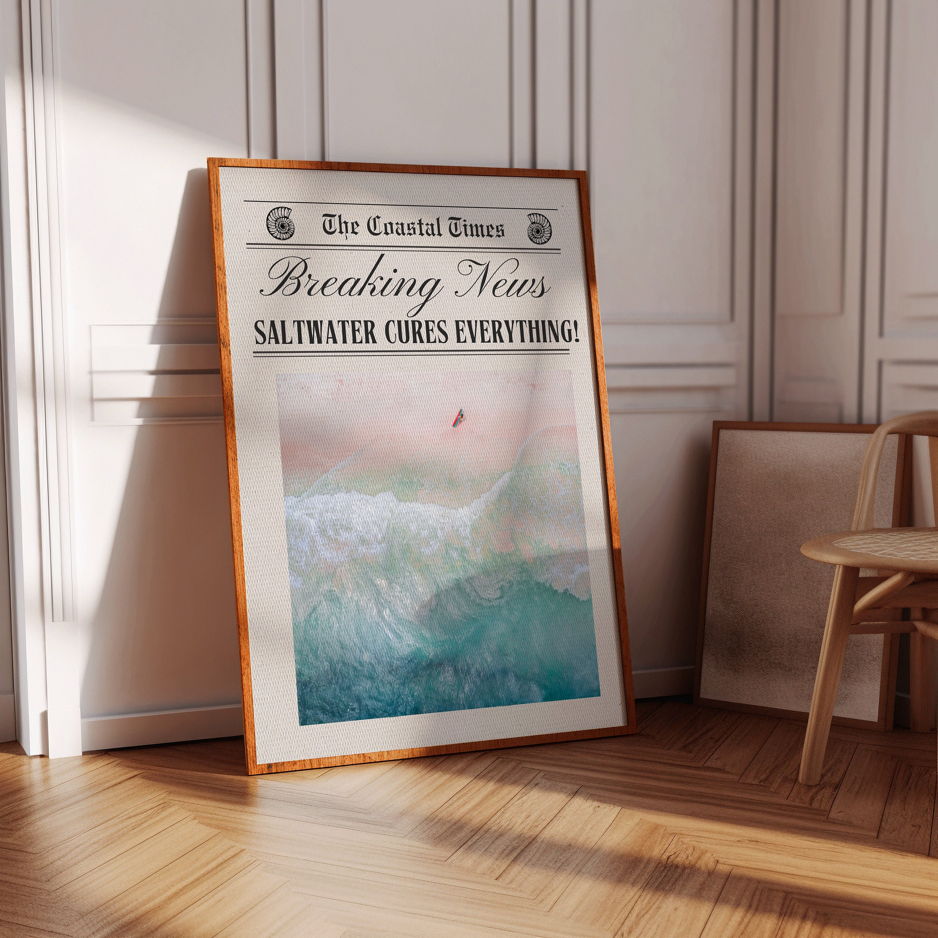 Coastal Poster | Beach Poster | Surfer Poster | the Coastal Times ...
