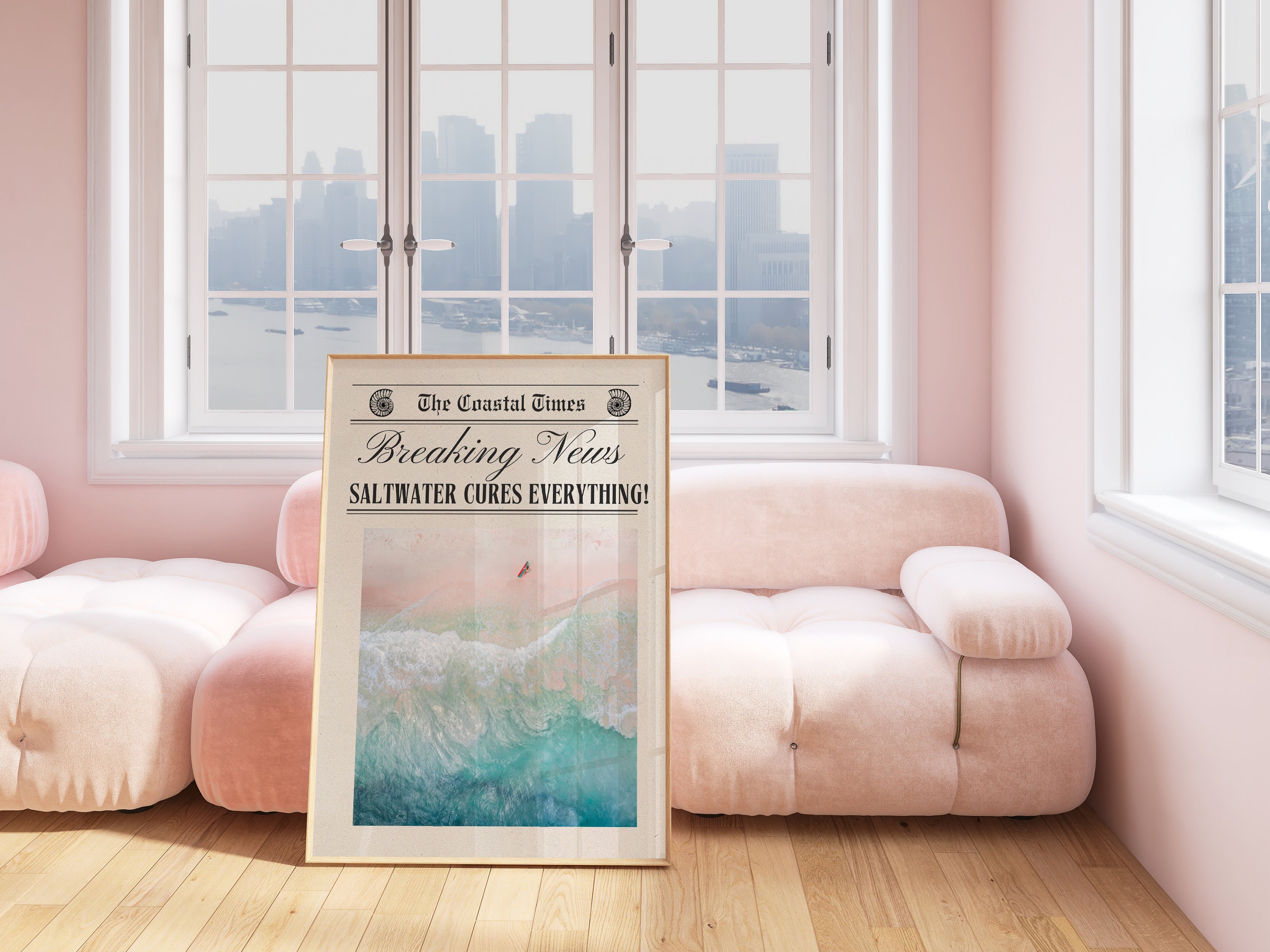 Coastal Poster | Beach Poster | Surfer Poster | the Coastal Times ...