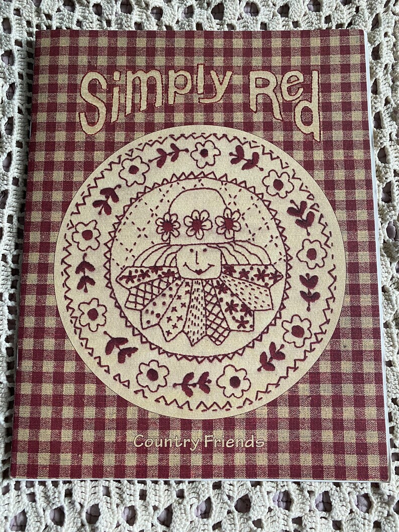 Redwork Embroidery Pattern Booklet From Australia Simply Red Country ...