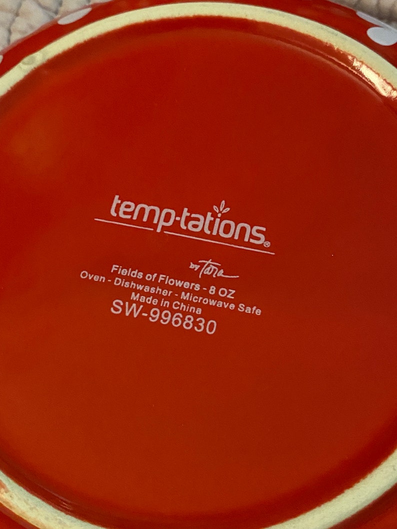 Set of (4) Temp-tations Nesting Bowls "field of Flowers" Pattern ...