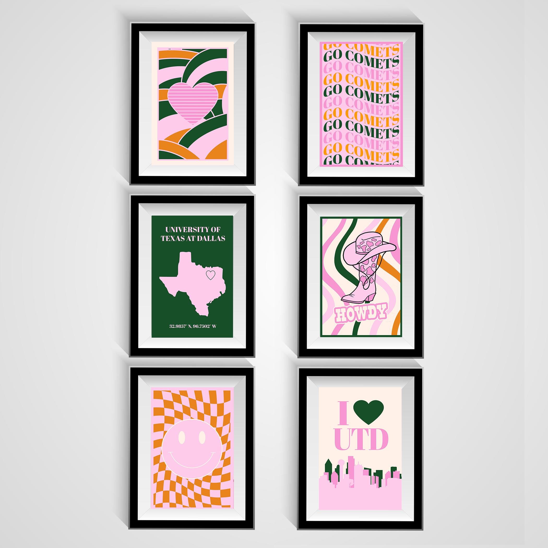 University of Texas at Dallas Digital Posters | UTD Wall Art | College ...