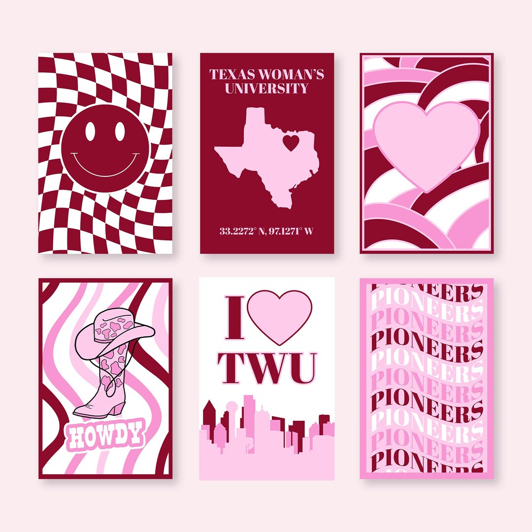 Texas Woman's University Digital Posters | TWU Wall Art | College Wall ...