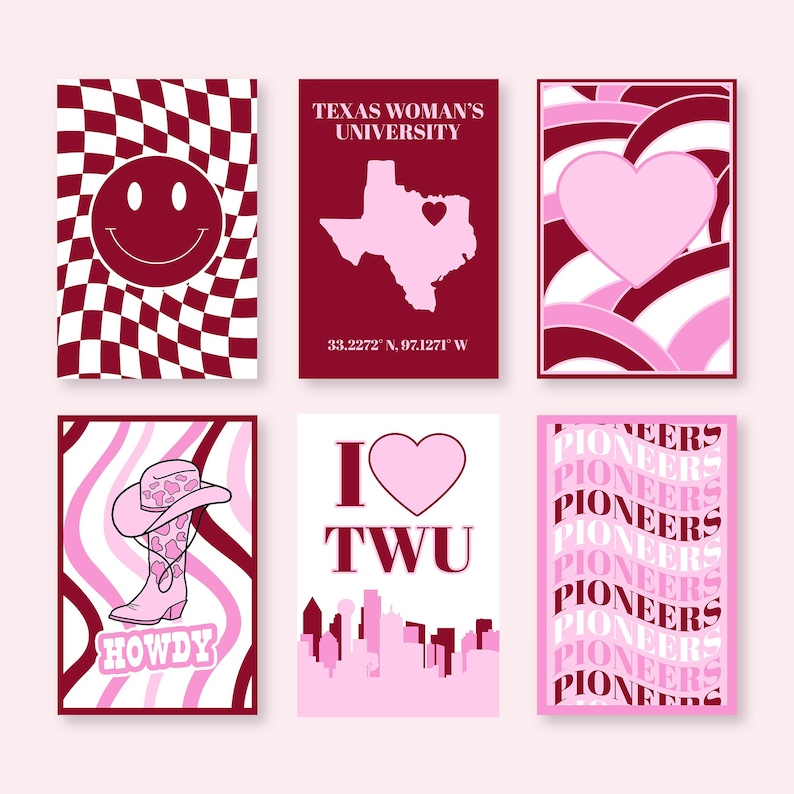 Texas Woman's University Digital Posters | TWU Wall Art | College Wall ...