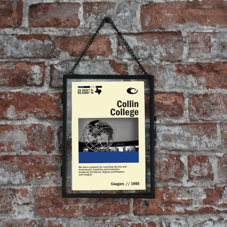 Collin College Poster | Instant Digital Download | Collin College ...