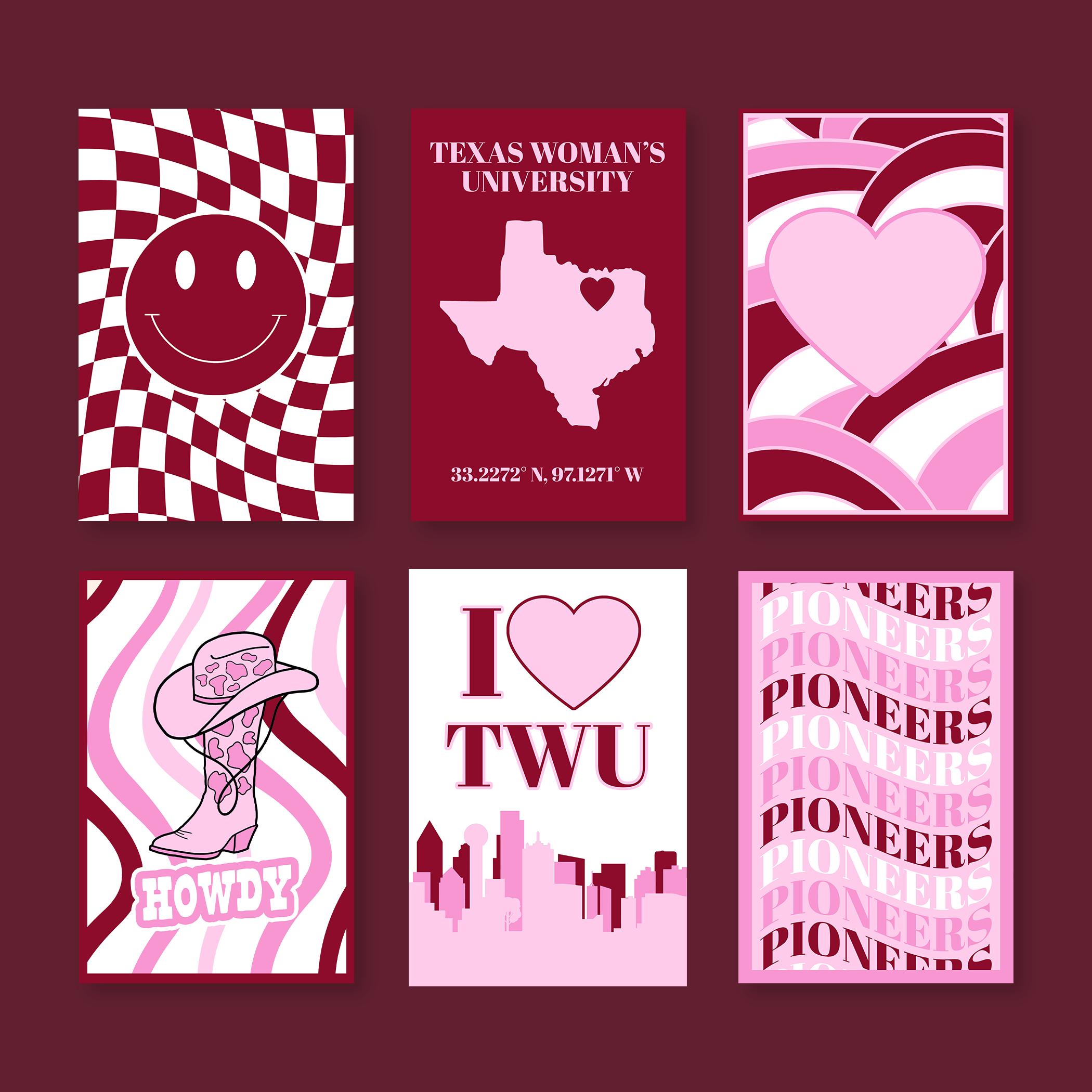 Texas Woman's University Digital Posters | TWU Wall Art | College Wall ...