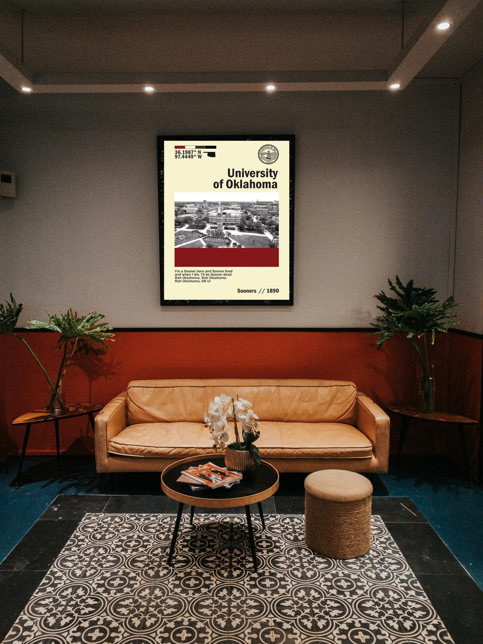 University of Oklahoma Poster | Instant Digital Download | OU Campus ...