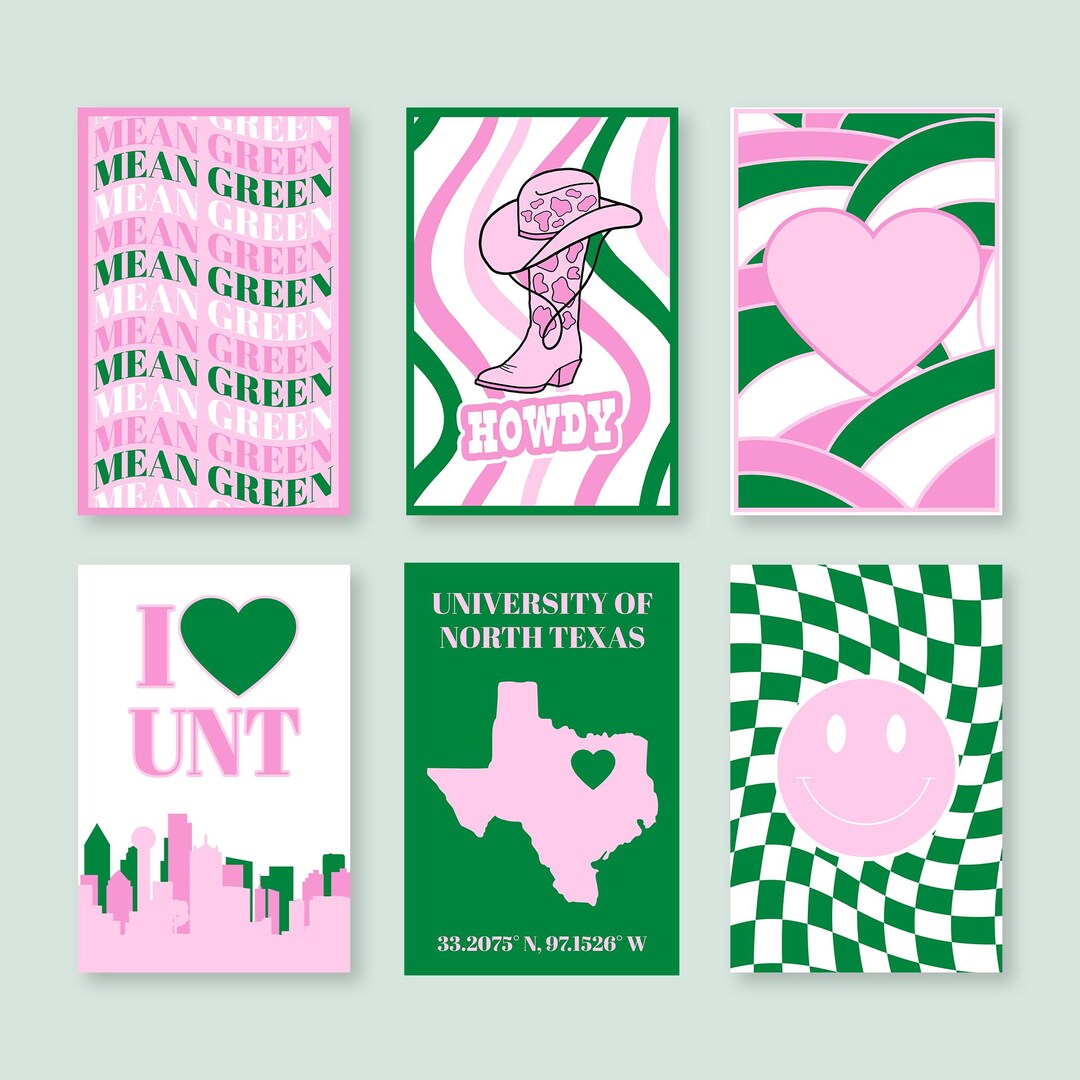 University of North Texas Digital Posters | UNT Wall Art | College Wall ...