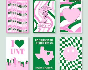 University of North Texas "unt" Digital Design - Etsy