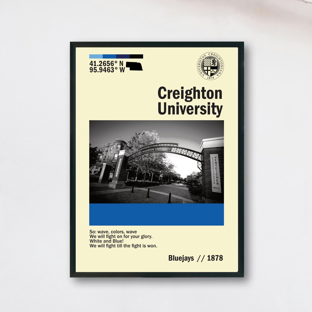 Creighton University Poster | Instant Digital Download | Creighton ...