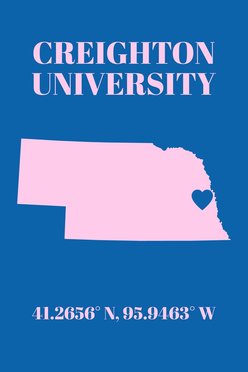 Creighton University Digital Posters | Creighton Wall Art | College ...
