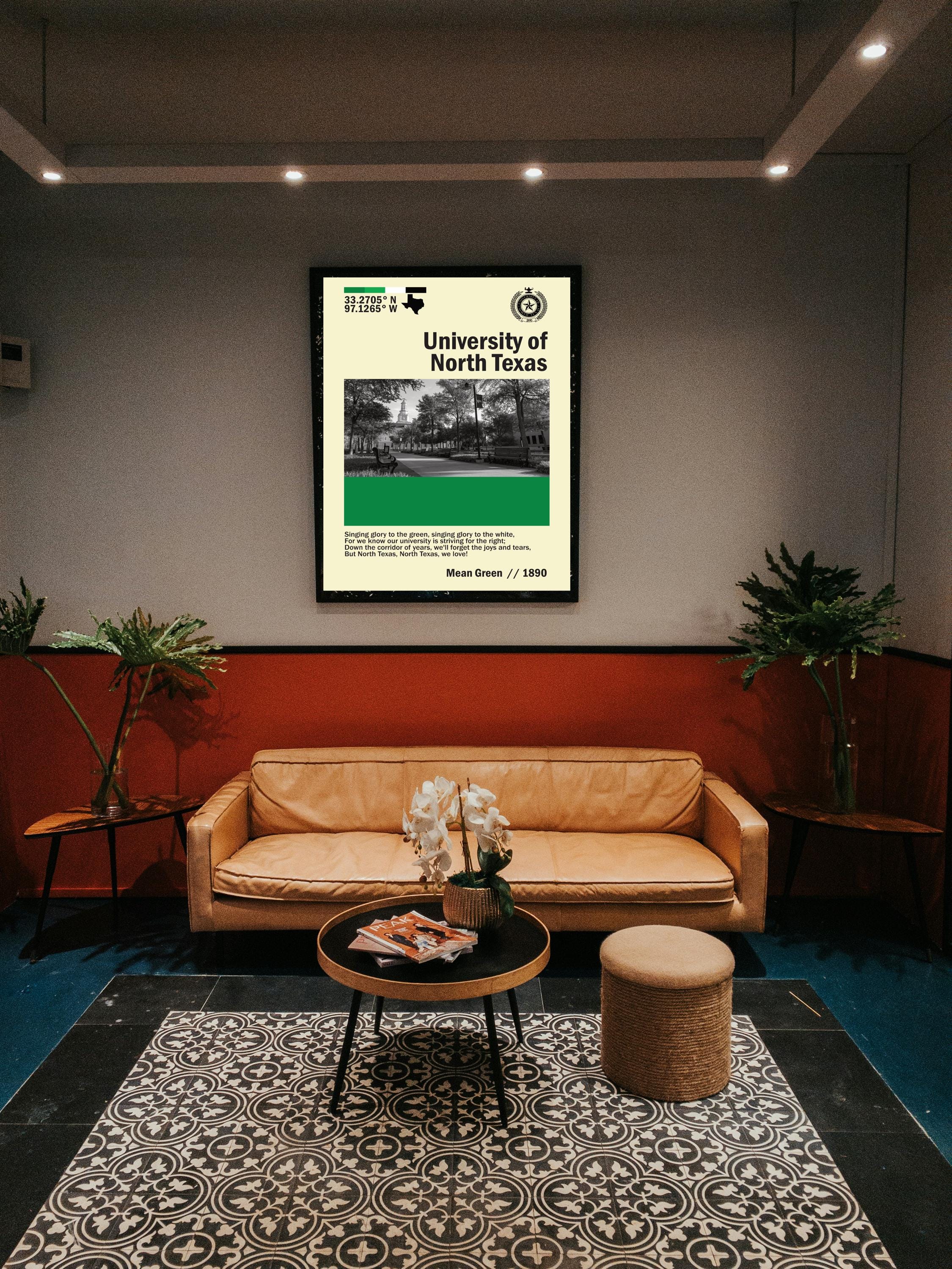 University of North Texas Poster | Instant Digital Download | UNT ...