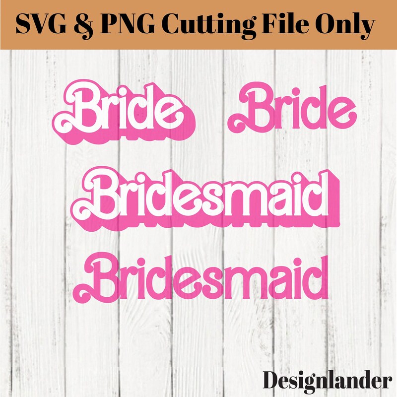 Barbie Bridesmaid Svg - Etsy