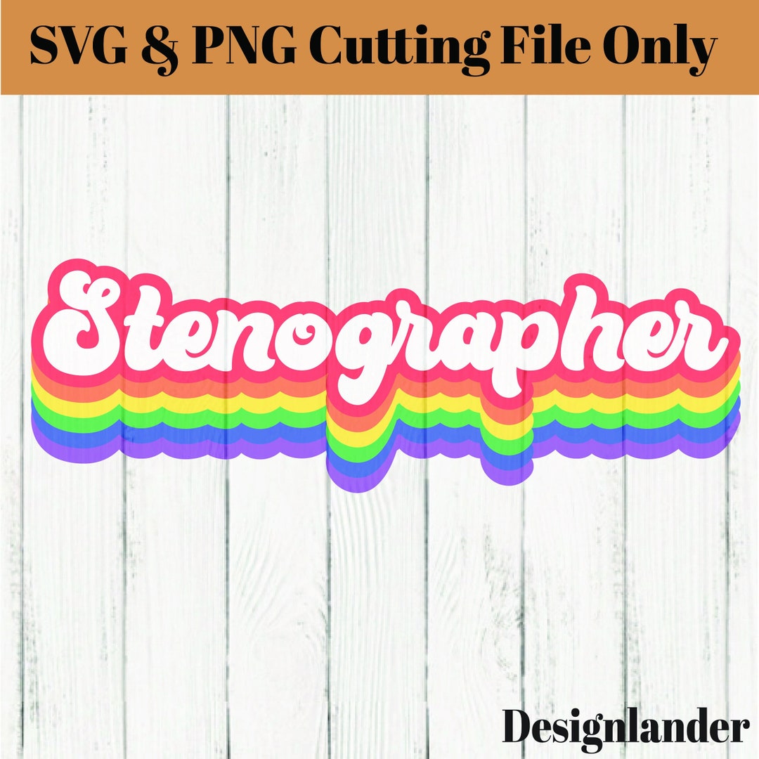 Stenographer SVG & PNG - Etsy