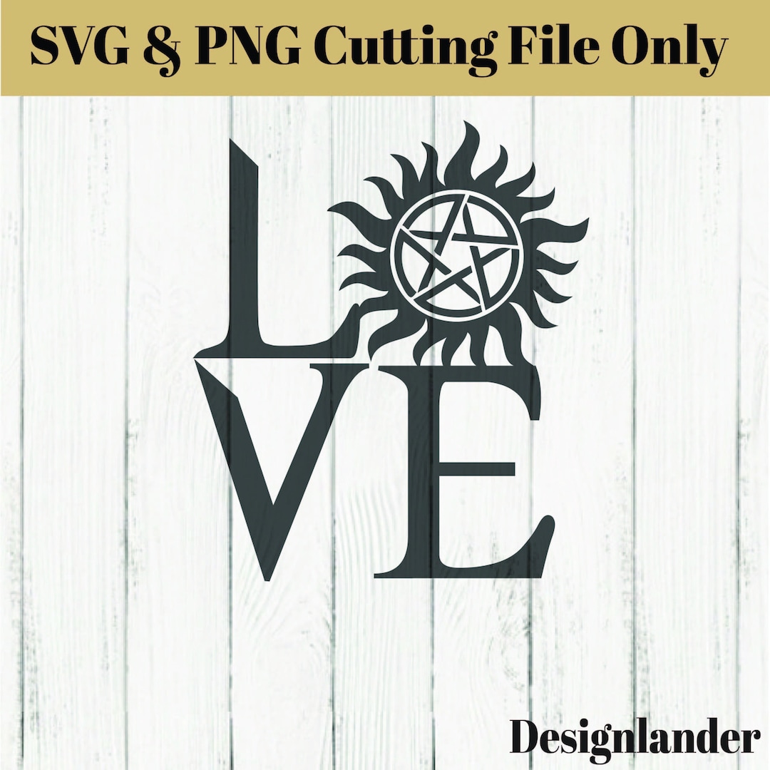 LOVE Supernatural SVG & PNG - Etsy