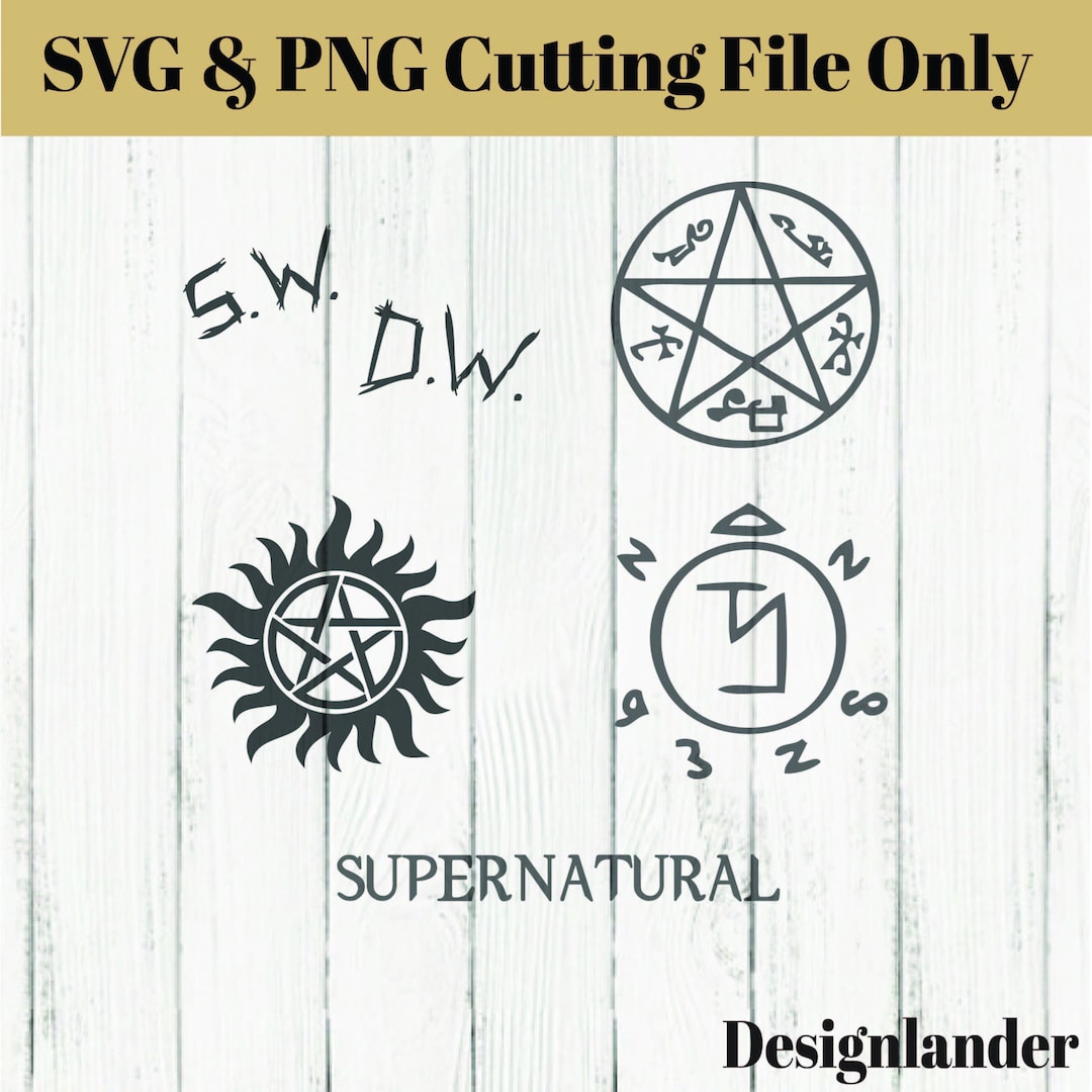 Supernatural Signs SVG & PNG - Etsy