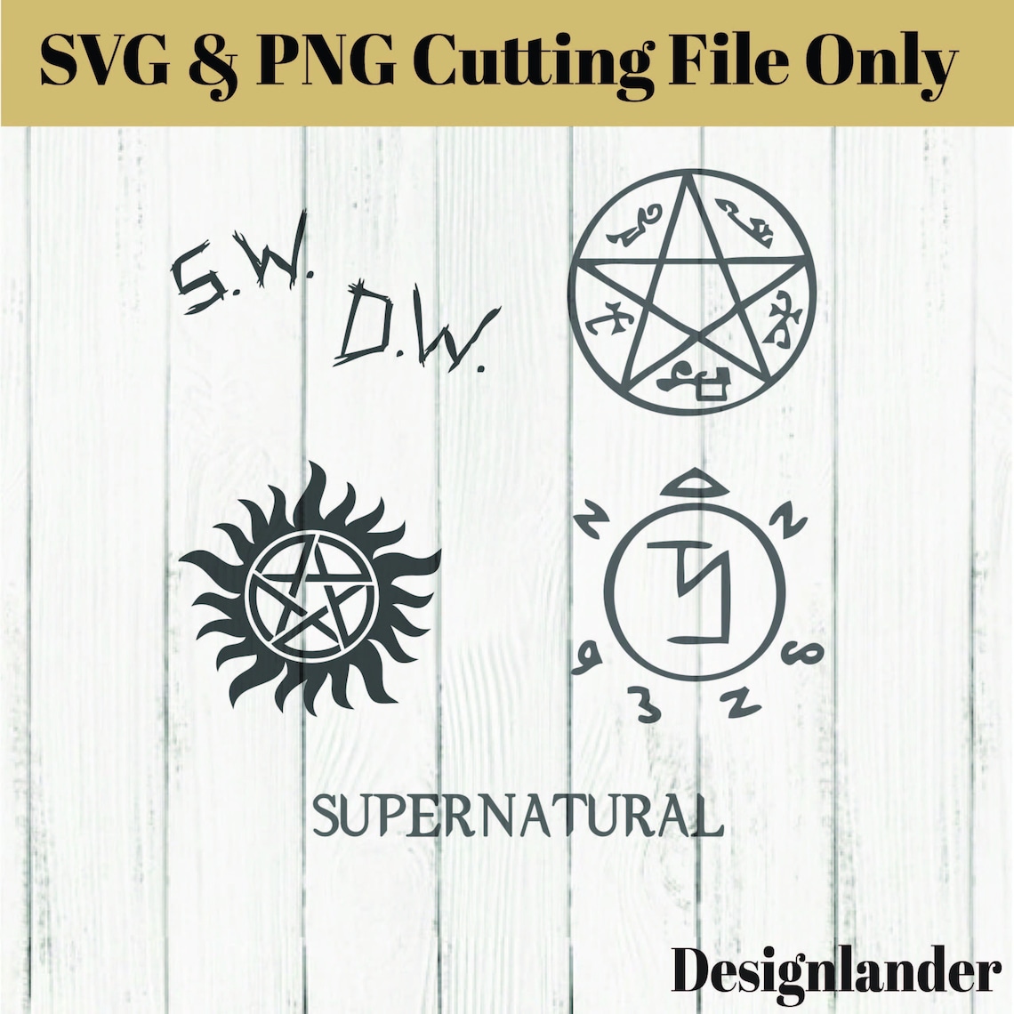 Supernatural Signs SVG & PNG - Etsy