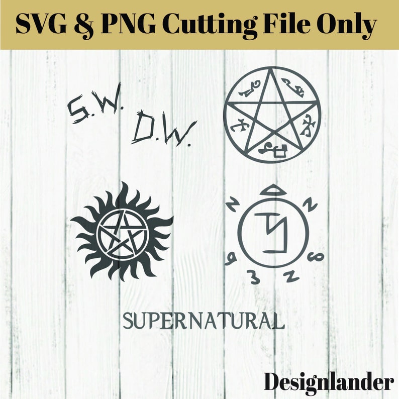 Supernatural Signs SVG & PNG - Etsy