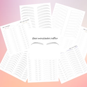 Basic Microblading Pattern, Microblading PDF, Microblading Digital Download, Eyebrows, Eyebrow ...