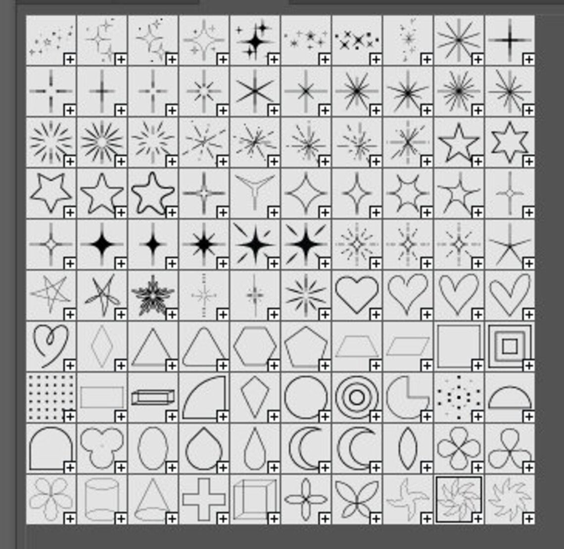 100 Shapes, Shapes to Create Tattoo Designs, Fineline Designs, Fineline ...