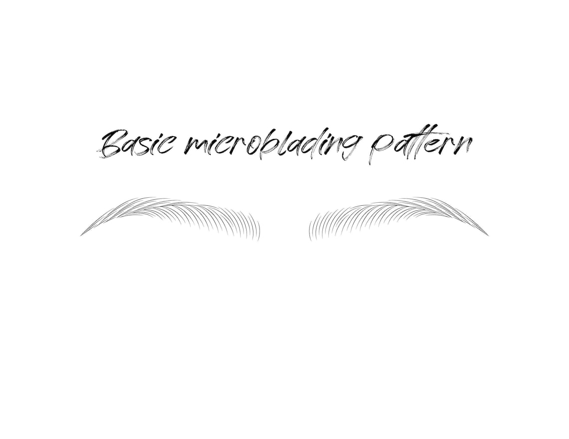 Basic Microblading Pattern, Microblading PDF, Microblading Digital ...