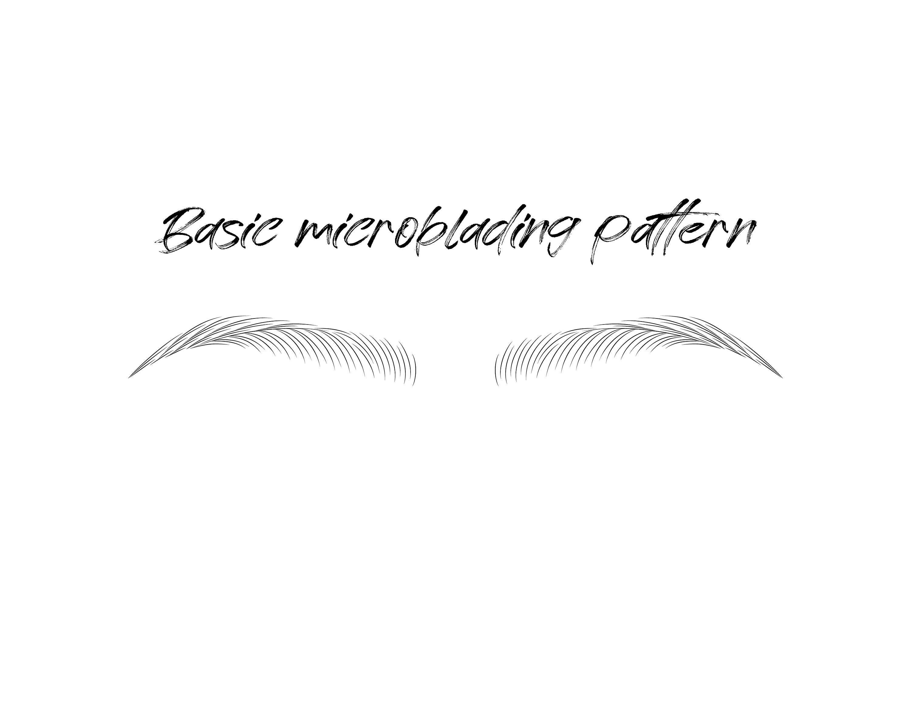 Basic Microblading Pattern, Microblading PDF, Microblading Digital ...
