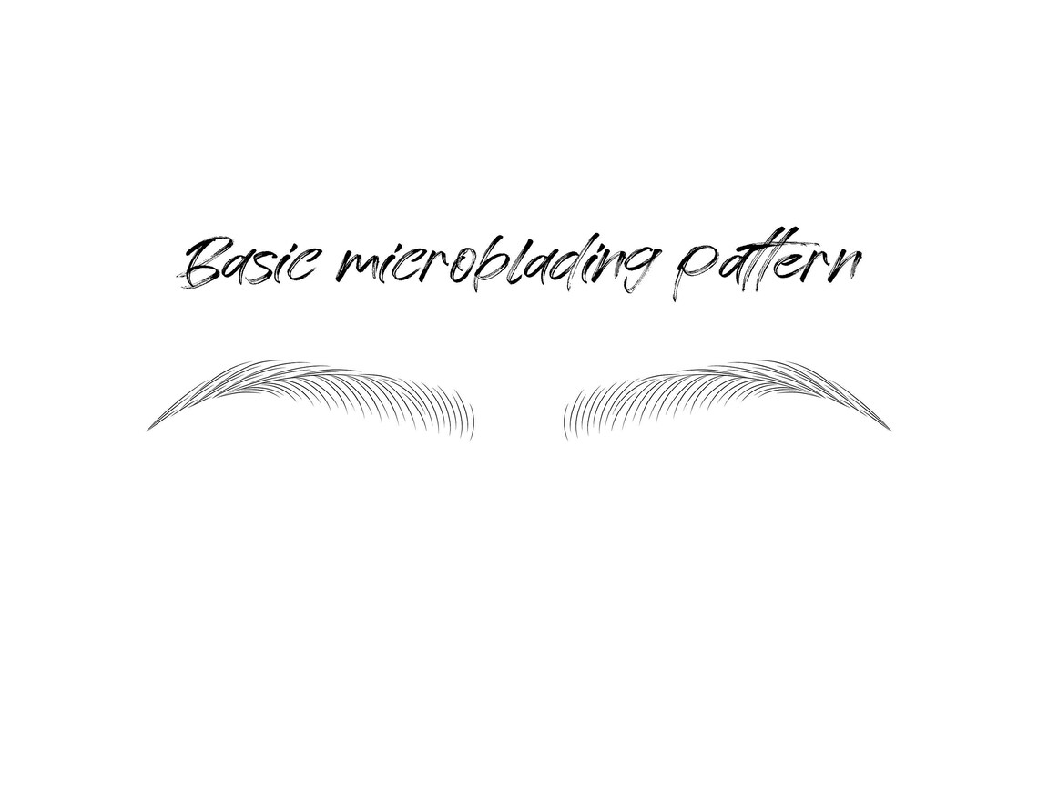 Basic Microblading Pattern Microblading PDF Microblading - Etsy