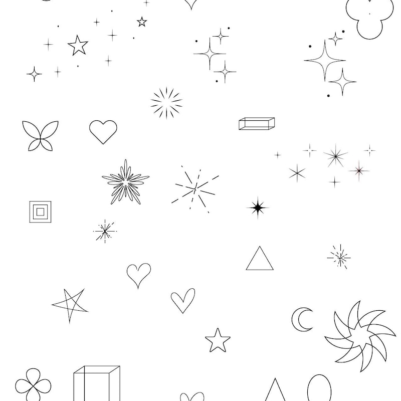 Tattoo Flash Outline - Etsy