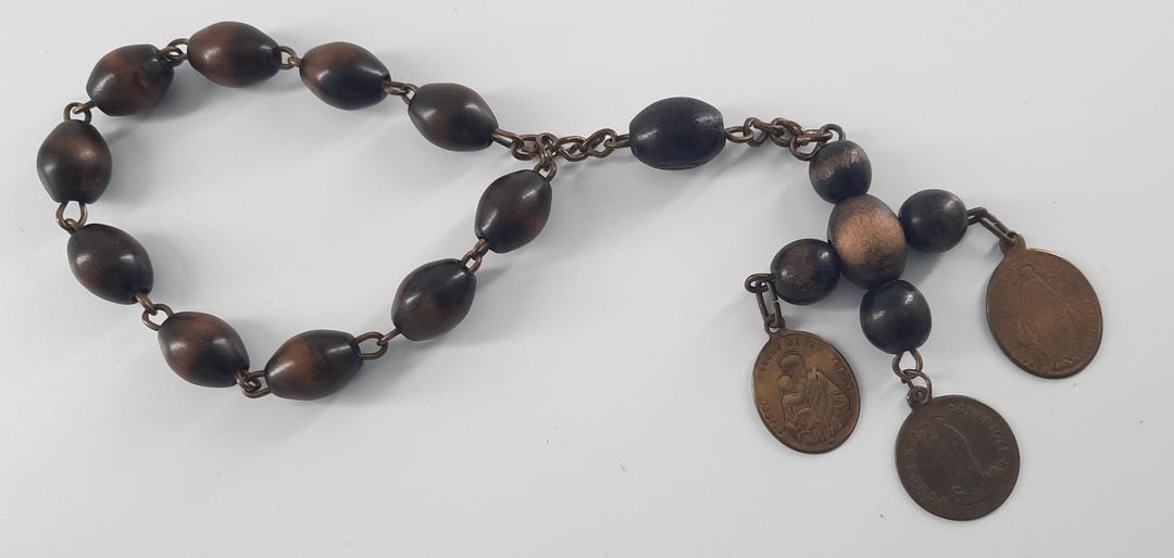 Antique French Single Hand 1 Decade Rosary With CREDO Cross and 3 ...