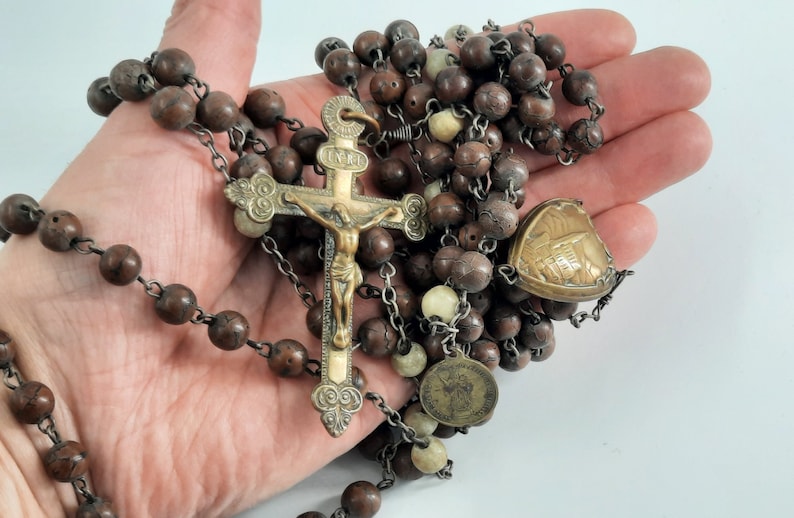 Antique French Nuns Habit Rosary 15 Decades - Etsy