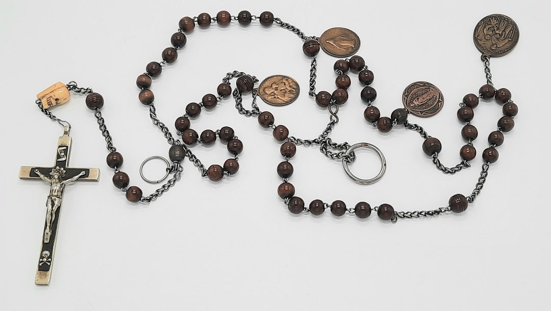 Reserved for Dawn .antique Nuns Priest Memento Mori Rosary Janus Head ...