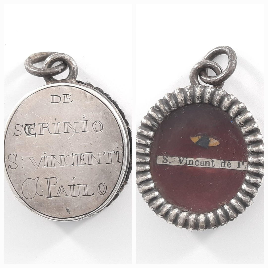 Antique Reliquary Silver Relic Scrinio S. Vincenti Di Paulo Italy , - Etsy