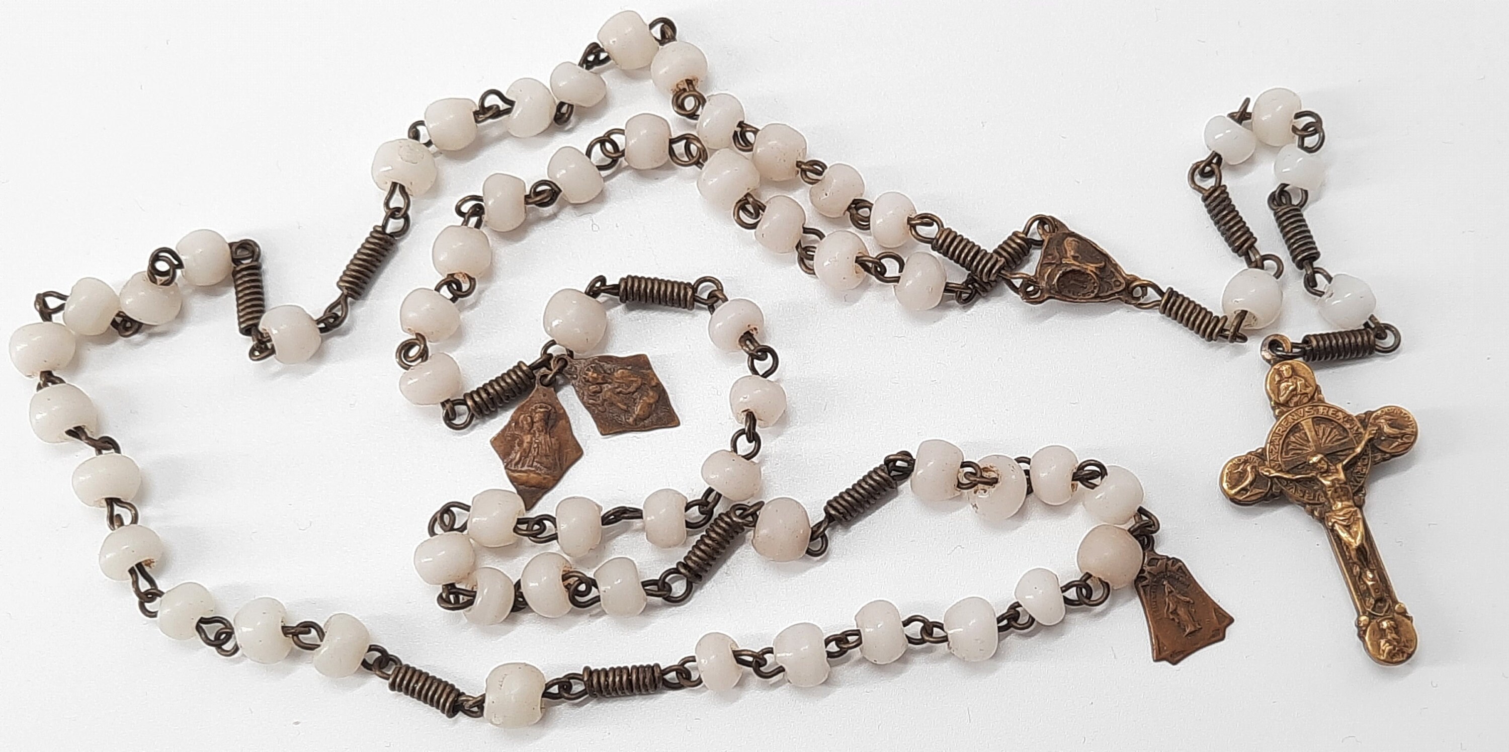 Rare Antique Italy Rosary With Relic Cross Jesus Nazarenus Rex ...