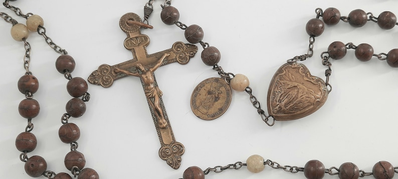 Antique French Nuns Habit Rosary 15 Decades - Etsy