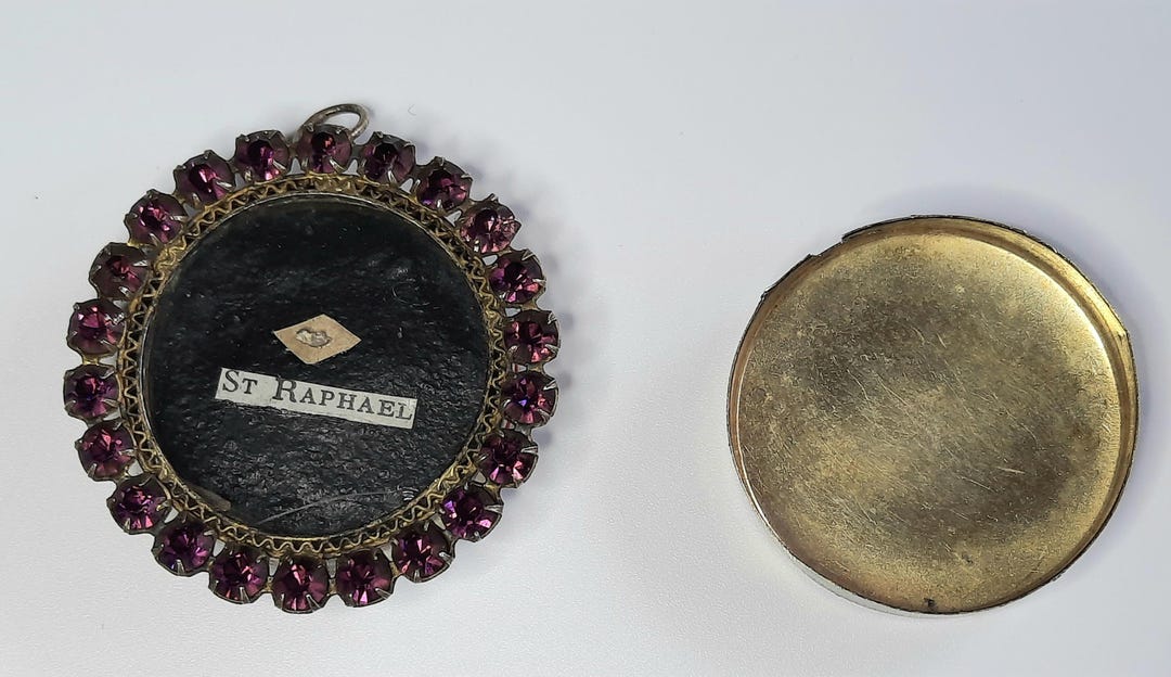 Antique Reliquary Theca Relics of St. Raphael Silver 800 - Etsy