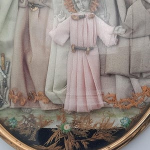 Antique Catholic Monastery Relic Nuns Artwork Domed Glass Ex Voto 6" - Etsy