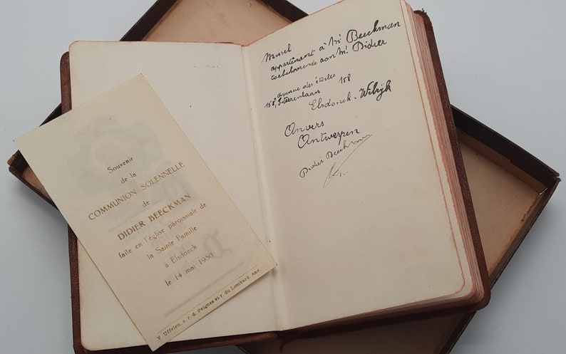 Antique French Missel De Communion With Souvenir De Communion in Box ...