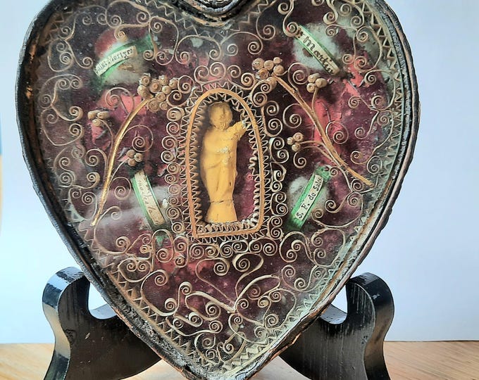 Unique Antique Reliquary Relics Big Heart Catholic Icon 19e Century - Etsy